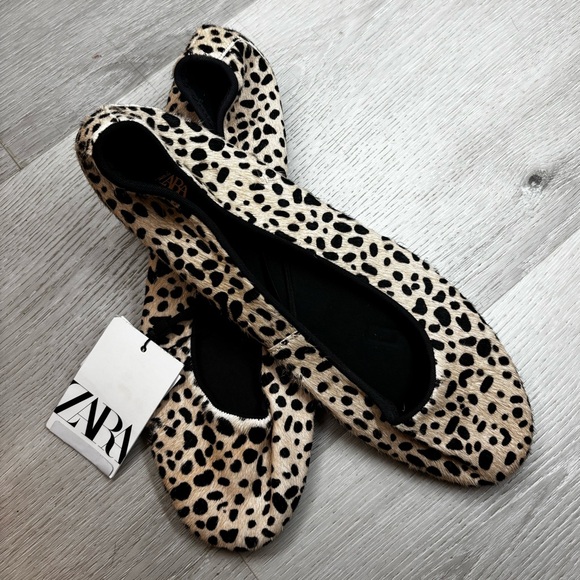 Zara | Shoes | Zara Leopard Print Ballet Flats | Poshmark